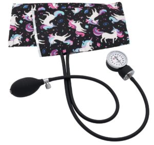 prestige medical premium adult aneroid sphygmomanometer, unicorns black