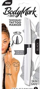 bic bodymark temporary tattoo marker, fine tip black