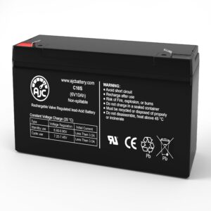 ajc battery compatible with duracell dura6-10f 6v 10ah sealed lead acid battery