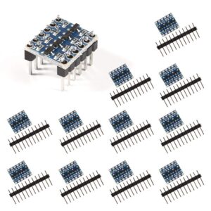 aceirmc 12pcs 4 channels iic i2c logic level converter bi-directional module 3.3v to 5v shifter for arduino