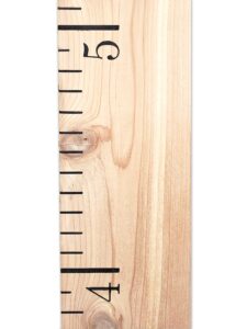 growth chart for kids made from reclaimed rustic wood - hand painted - no vinyl (natural)