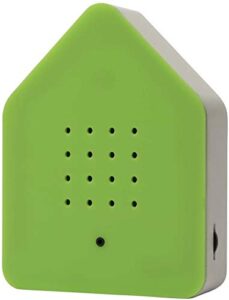 brainstream zwitscherbox classic motion sensor sound therapy box, green & white