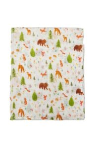 loulou lollipop soft baby swaddle blanket muslin wrap receiving blanket for newborn to toddler girl and boy, large 47” by 47” - forest friends…