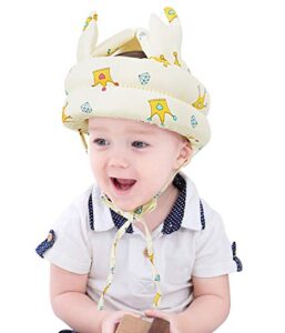 bellady infant,toddler & baby child helmet cushion bonnet, horns_crown