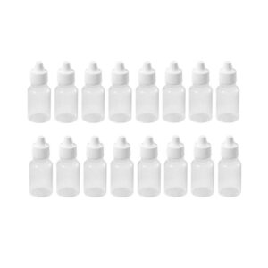 50pcs mini clear plastic squeezable dropper bottles empty eye liquid dropper with screw caps and plugs eye dropping bottles container dispenser for reagent lab drops essential oil 2ml/0.07oz