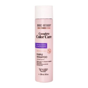 marc anthony complete color care purple shampoo for blondes & highlights, 8 ounce (packaging may vary)