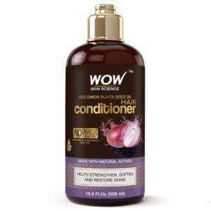 wow skin science red onion black seed oil conditioner 500ml