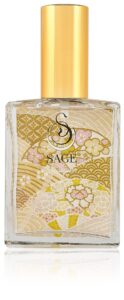 diamond organic perfume spray by sage- 2 oz, vegan & cruelty-free, subtle scent, sandalwood, white amber, musk