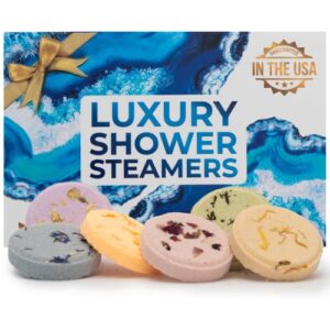 shower steamers aromatherapy (6-pack) - eucalyptus for shower, lavender, & more scents | luxury shower bombs | shower tablets | self-care & relaxation for mom or wife