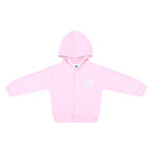 creative knitwear college baby ncaa officially licensed snap hooded jacket - nebraska cornhuskers logo - pink - 3t