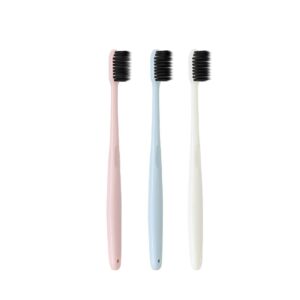 miniso charcoal bristles gums-protecting toothbrush