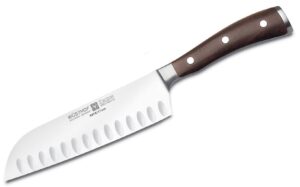 wÜsthof ikon blackwood 7" hollow edge santoku knife