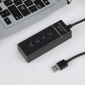 4 port usb3.0 hub - 5gbps charging dock station - ultra-slim - plug & play with led - charging hub adapter - for phone/tablet/pc/windows