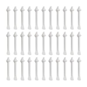 75 pack nose wax applicator sticks for hair removal, plastic waxing wands (white)