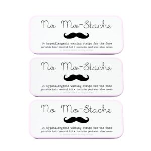 no mo-stache portable lip wax kit 24 ct (3 pack bundle)…