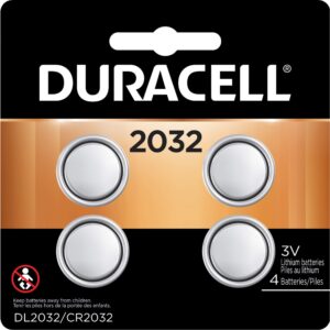 duracell 2032 3v lithium battery, black