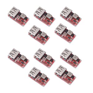 teyleten robot dc-dc buck converter usb car charger step down module 6-24v 12v/24v to 5v 3a power supply module efficiency 97.5% 10pcs