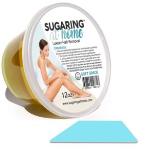 sugaring legs leg organic waxing by sugaring at home 12oz + applicator