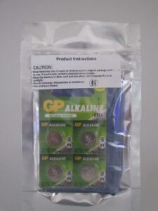 gp a76 lr44 ag13 alkaline cell 1.5v button cell 4 batteries with cloth