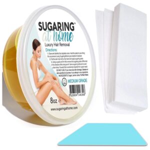 sugaring kit for personal use professional grade + 15 strips + sugaring applicator