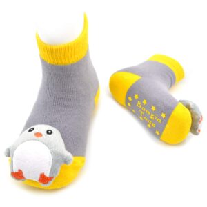 piero liventi penguin boogie toes rattle sock, 1 pair (1-2y)