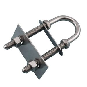 stainless steel bow/stern eye, 3/8" to 1/2", u-bolt includes 4 nuts (9 different sizes) (s0353-10115)