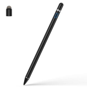 kecow active stylus compatible with ios&android touch screen, digital pen for ipad, cellphone&tablet, stylus pen for ipad, ipad pro/air/mini, iphone, capacitive pencil for handwriting&drawing, black