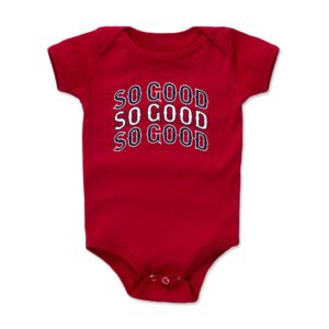 500 level boston baby infant one piece bodysuit (3-6 months, red) - fenway park sweet caroline wht