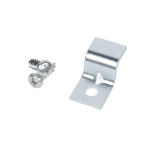 powertec 71580 steel gauge table top fastener with screws, 24 sets z clip table top connectors,silver