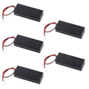 geekstory battery holder - 5 pcs 3v aaa battery case cover storage box with on/off switch and wire leads ph2.0 jst connector male for bbc micro:bit arduino