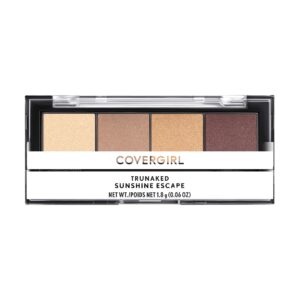 covergirl trunaked quad eyeshadow palette, sunshine escape, 0.06 ounce (pack of 1)