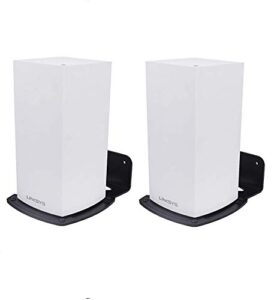 vomenc linksys velop wifi 6 mesh router wall mount bracket wall mount stand holder,wifi accessories for linksys velop wifi 6 mx5 with easy installation and space saving (2-pack)