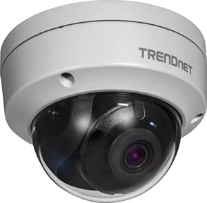 trendnet indoor/outdoor 4mp h.265 120db wdr poe dome network camera,tv-ip1315pi, ip67 weather rated housing, smart covert ir night vision up to 30m (98 ft.), microsd card slot