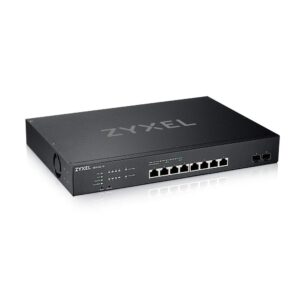 zyxel 8-port multi-gigabit ethernet smart-l2+ managed switch | 2x 10g ethernet | 2x 10g sfp+ | optional nebula cloud | rackmount | limited lifetime [xmg1930-30hp]