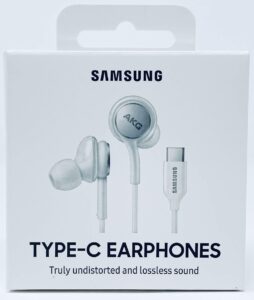 samsung akg stereo earbud headphones with usb-c connector - white (renewed)