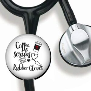 nurse coffee quote stethoscope tag personalized,nurse doctor stethoscope id tag customized, medical stethoscope name tag with writable surface-black