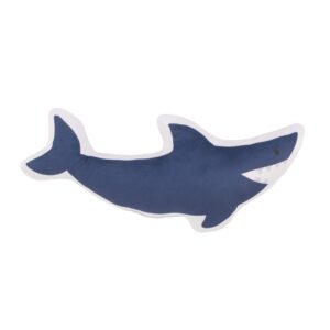 everything kids blue shark super soft shaped decorative toddler pillow