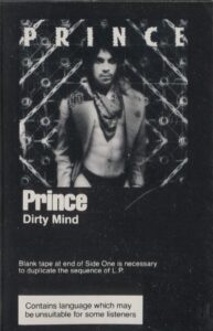 prince: dirty mind - audio cassette tape