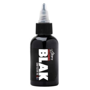 allegory tattoo ink – blak, premium black tattoo ink, perfect for lining and shading, smooth, consistent pigment, vegan friendly tattoo color, organic ink, crafted in the usa, 2 oz