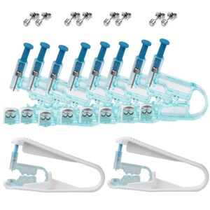 refesta ear piercing gun kits, 8 pcs earring piercing unit kit with ear stud and 1 pcs aid piercing tool