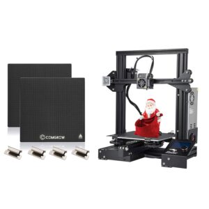 comgrow creality ender 3 3d printer and 2pcs upgraded tempered glass plate with bed clips 235 * 235mm