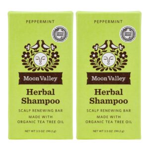 moon valley organics herbal shampoo bar bundles (peppermint)