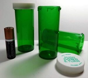 plastic prescription green vials/bottles case of 240 w/caps giant 30 dram size-pharmaceutical grade-the ones we sell to pharmacies, hospitals, physicians, labs