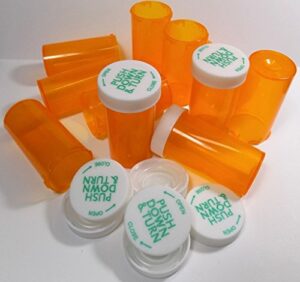 plastic prescription vials/bottles case of 270 w/caps larger 16 dram size-pharmaceutical grade-the ones we sell to pharmacies, hospitals, physicians, labs