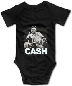 dear cash bodysuit girl boy infant toddler baby clothes creeper black