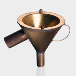 insulation copper funnel laboratory teaching metal insulation funnel all copper chemical laboratory equipment hot filter funnel (small)