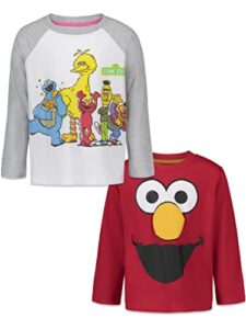 sesame street elmo baby boys 2 pack long sleeve t-shirts 18 months