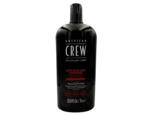 american crew men's shampoo, fortifying for thinning hair, refreshes scalp, 33.8 fl oz