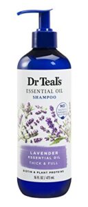 dr teal's thick & full essential oil shampoo, lavender, 16 fl oz