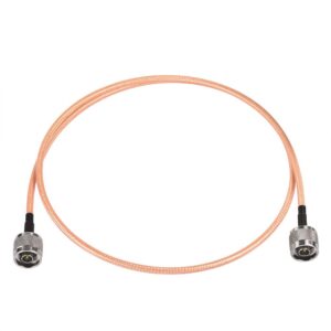 eightwood n male to n male jumper rg400 low loss coaxial cable 3 feet for 4g lte antenna,wifi antenna, antenna router, ham radio